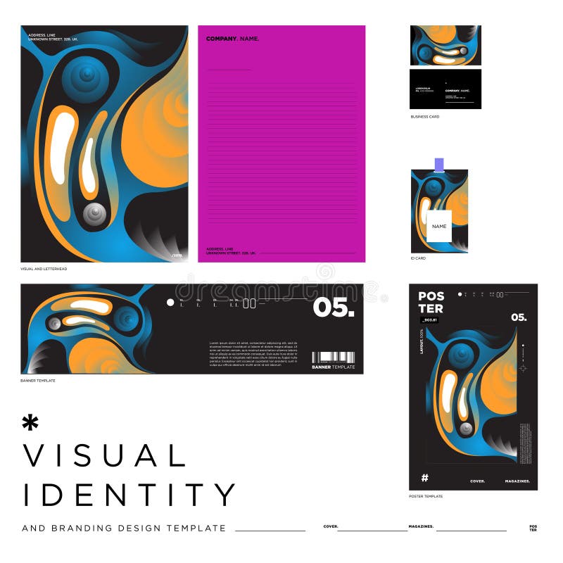 Vector Abstract Background Illustration Visual Identity Brand Template ...