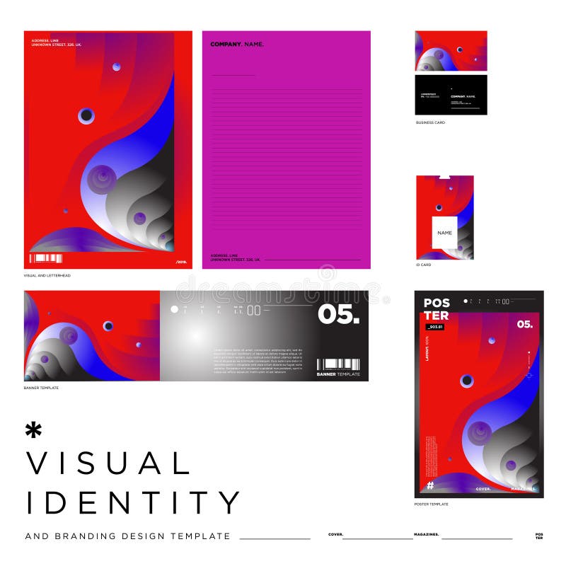 Vector Abstract Background Illustration Visual Identity Brand Template ...