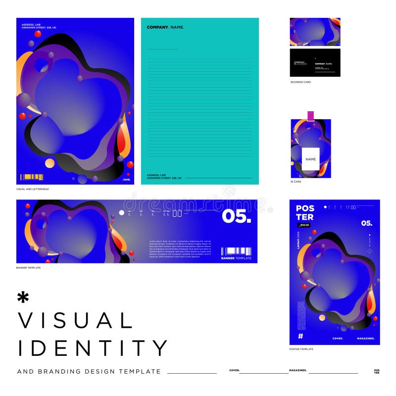 Vector Abstract Background Illustration Visual Identity Brand Template ...