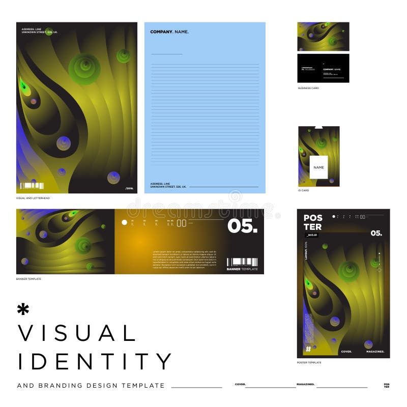 Vector Abstract Background Illustration Visual Identity Brand Template ...