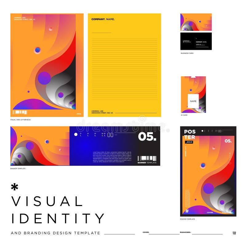 Vector Abstract Background Illustration Visual Identity Brand Template ...