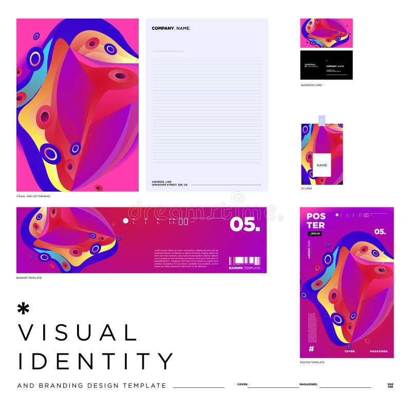 Vector Abstract Background Illustration Visual Identity Brand Template ...