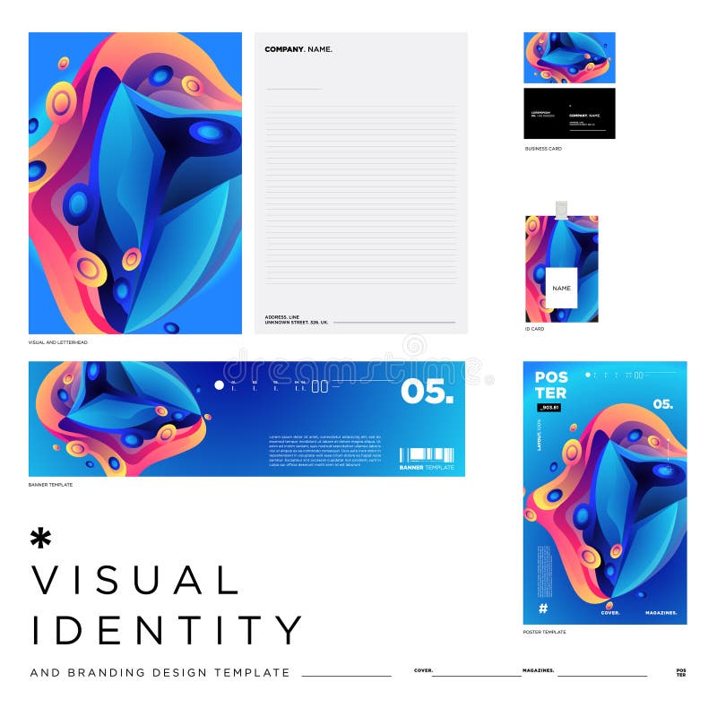 Vector Abstract Background Illustration Visual Identity Brand Template ...