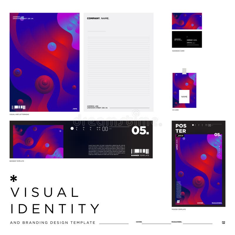 Vector Abstract Background Illustration Visual Identity Brand Template ...