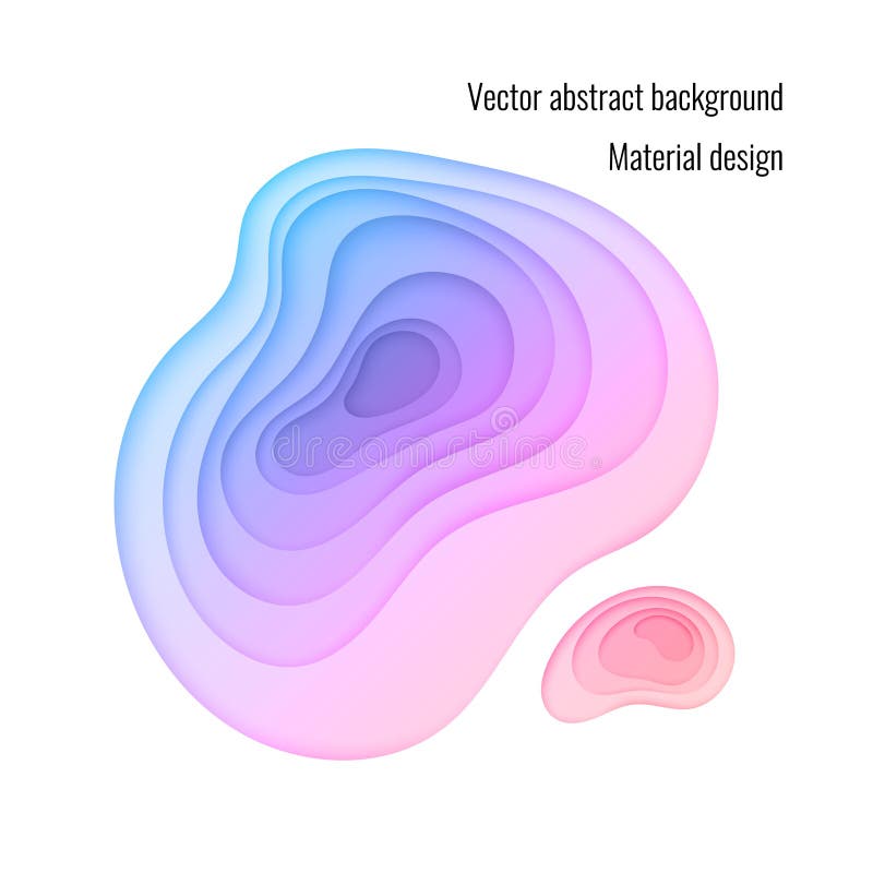 Vector Abstract Background. Material Design. 3D Wallpaper. Trendy ...