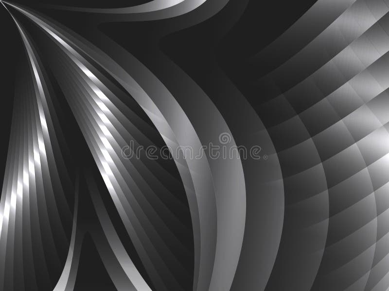 Vector Abstract Background with Metal Waves Stock Vector - Illustration ...