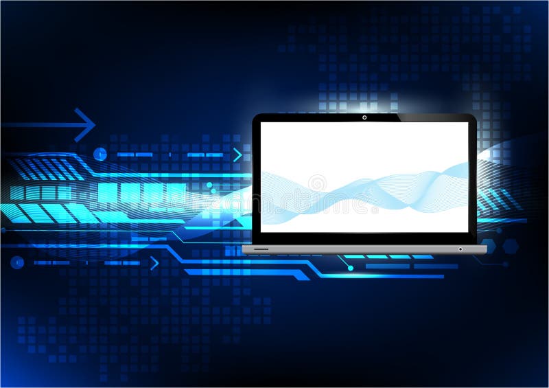 Vector Abstract Background Notebook Digital and Technology for Business ...