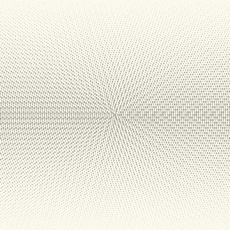 Vector Abstract Background with Numbers One and Zero on a White ...