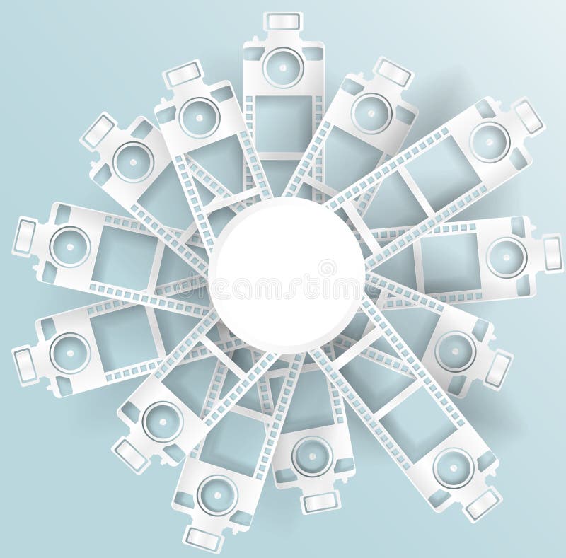 Vector Abstract Background Photo Camera. Paper Stock Vector ...