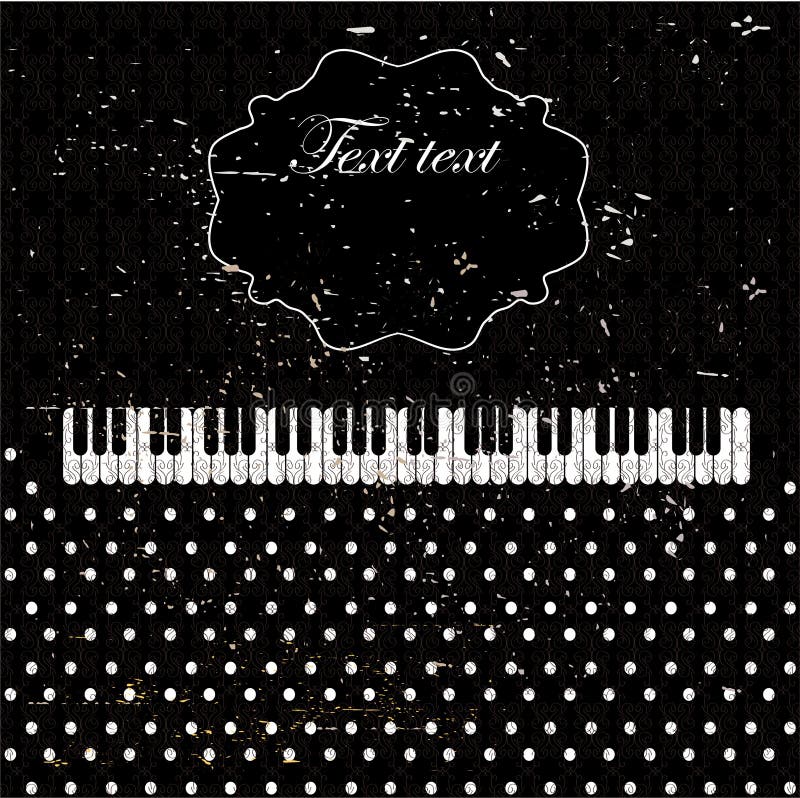 Vector Abstract Background with Piano Vector Stock Vector ...