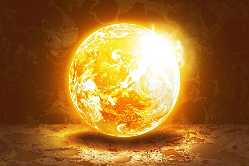 Vector Abstract Background with Planet and Sun, Eps 10 File Stock ...