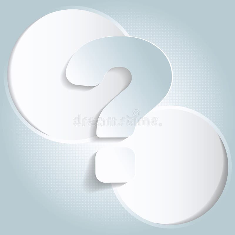 Vector Abstract Background With A Question Mark Stock Vector ...