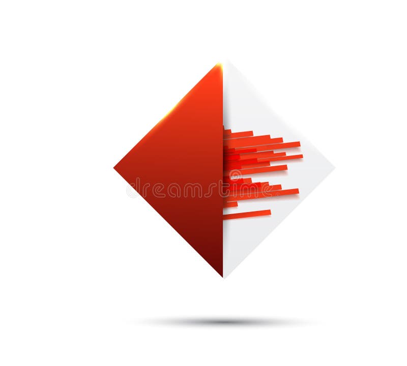 Vector Abstract Background.Red and Card Stock Vector - Illustration of ...