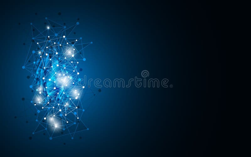 Vector Abstract Background Science and Technology Computer Networking ...