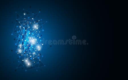Vector Abstract Background Science and Technology Computer Networking ...