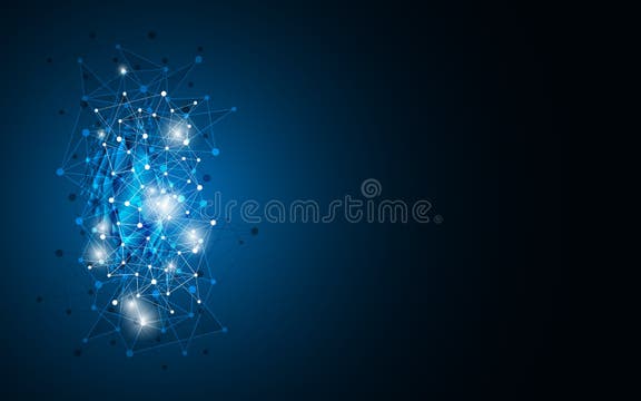 Vector Abstract Background Science and Technology Computer Networking ...