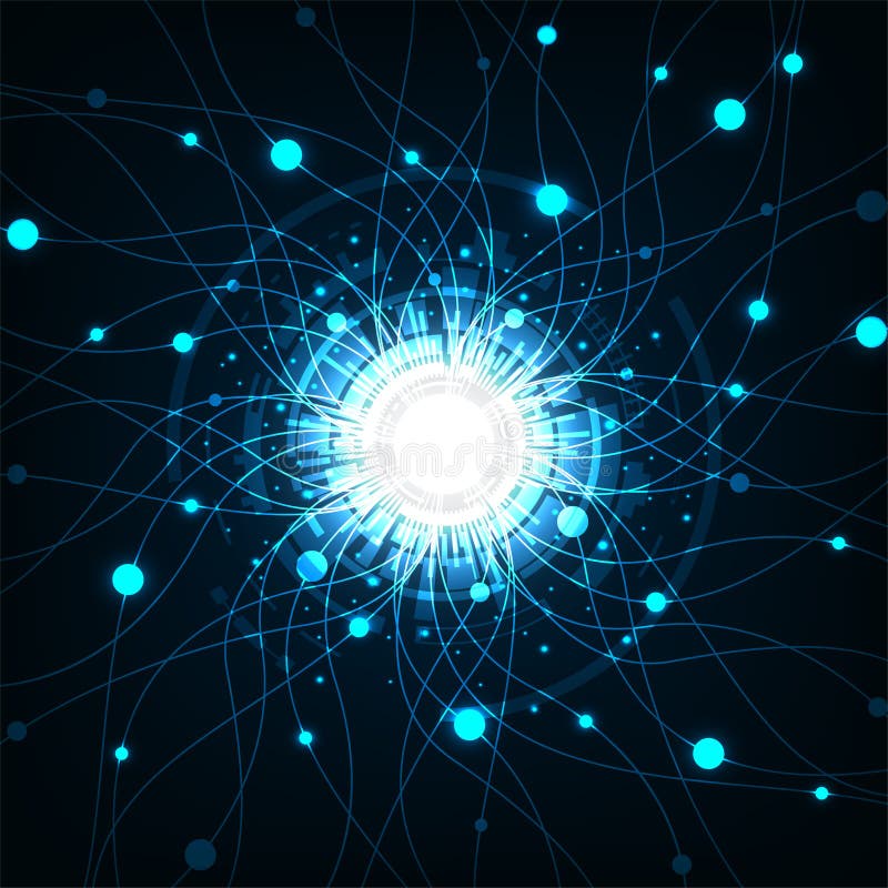 The Hub of Computer Network. Stock Vector - Illustration of cyber ...