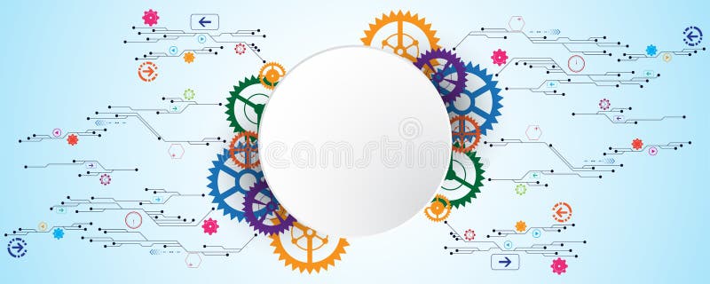Vector Abstract Background Shows the Innovation of Technology and ...