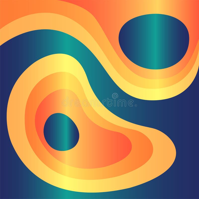 Vector Abstract Background with Smooth Shapes and Gradient Stock Vector ...