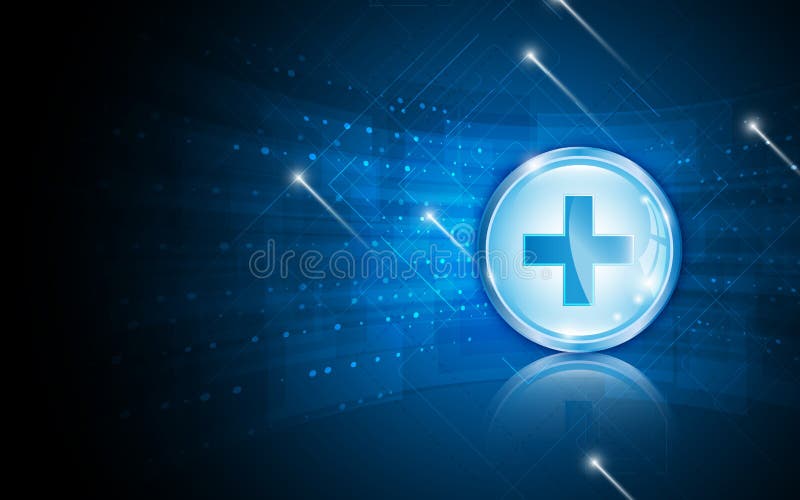 Vector Abstract Background Tech Health Care Innovation Concept Stock ...