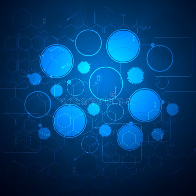 Science Innovation Molecular Structure Design Abstract Background Stock ...
