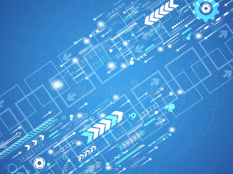 Vector Abstract Background of Technological Innovation. Stock Vector ...