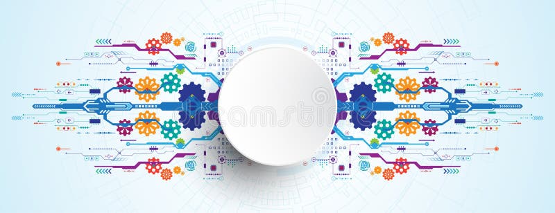 Vector Abstract Background of Technological Innovation. Stock Vector ...