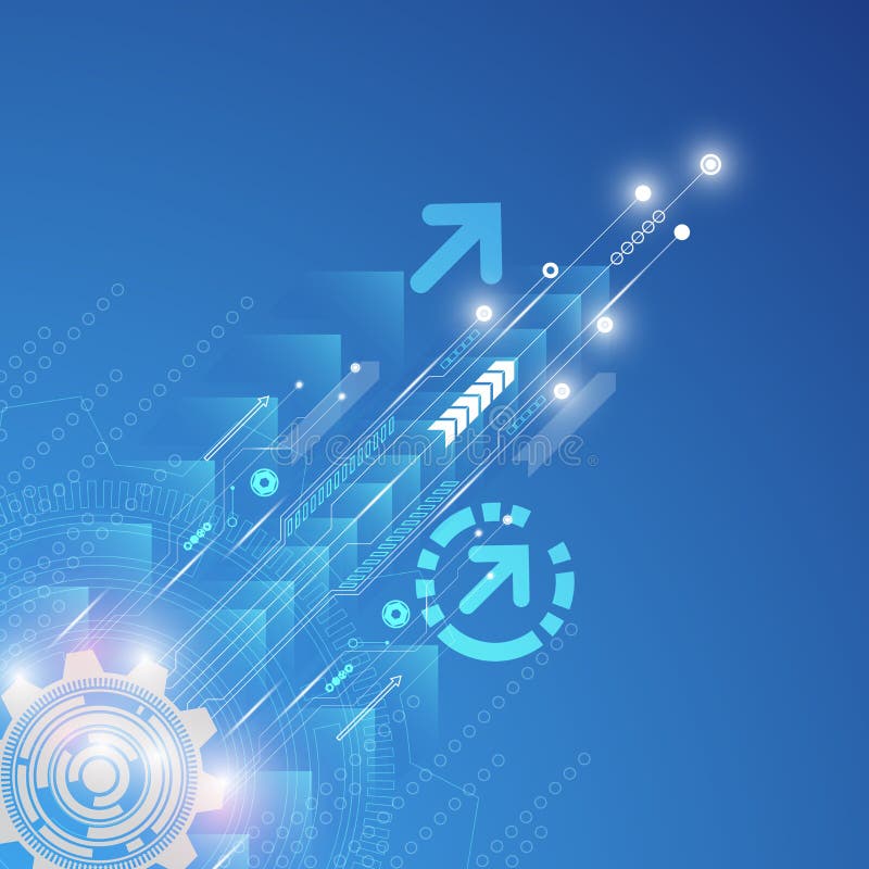 Vector Abstract Background of Technological Innovation. Stock Vector ...