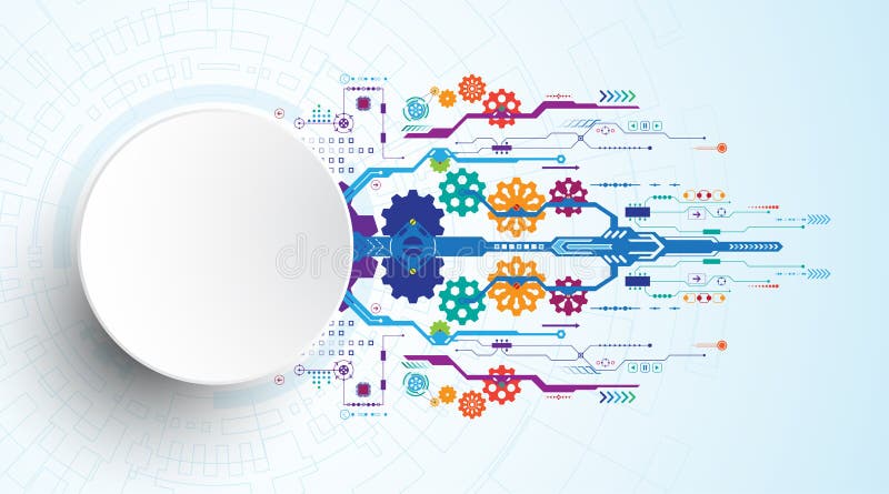 Vector Abstract Background of Technological Innovation. Stock Vector ...