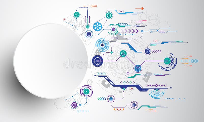 Vector Abstract Background of Technological Innovation. Stock Vector ...