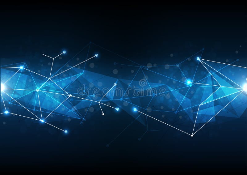 Vector Abstract Background Technology Electronic Illustration Po Stock ...