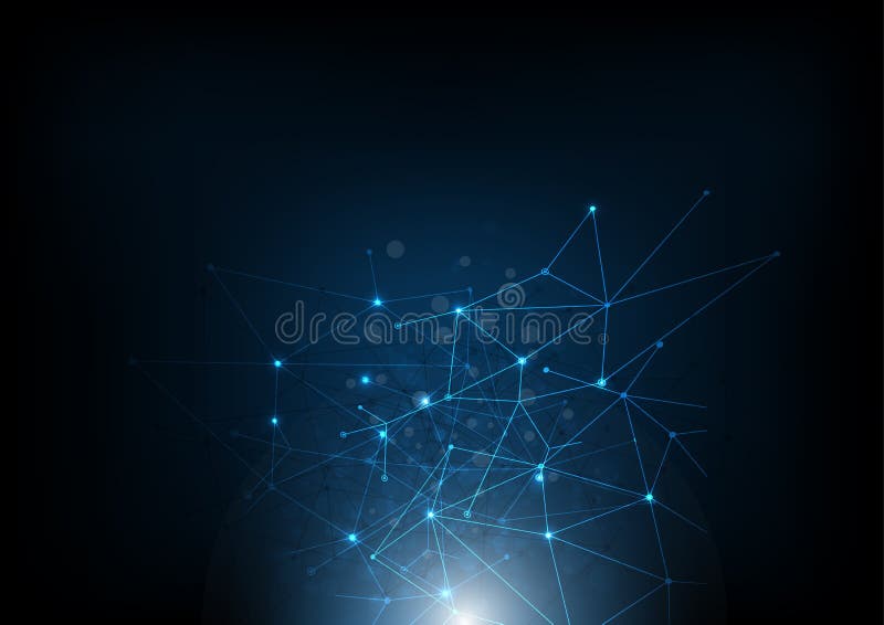 Vector Abstract Background Technology Electronic Illustration Po Stock ...
