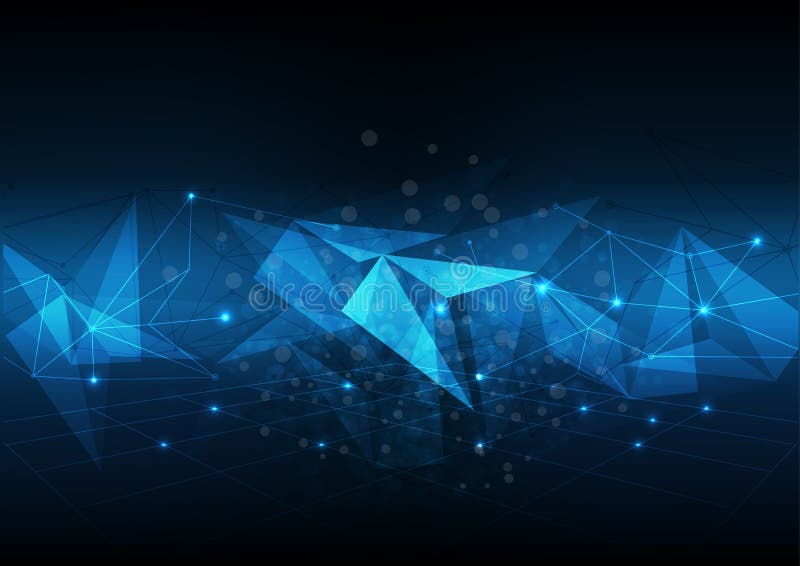 Vector Abstract Background Technology Electronic Illustration Po Stock ...