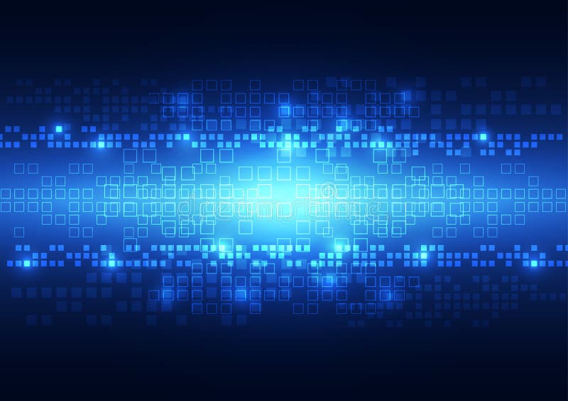 Vector Abstract Background Technology Pixel, Illustration Stock Vector ...
