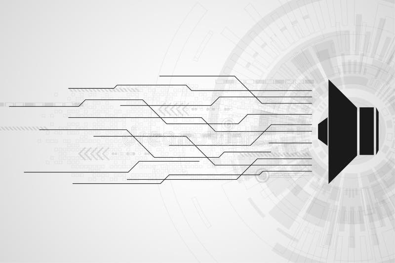 Vector Abstract Background Technology Sound Design. Stock Vector ...