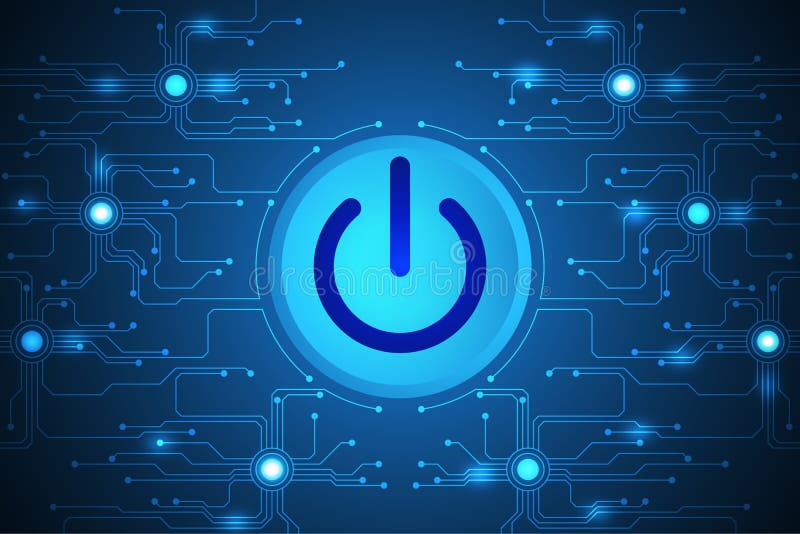 Vector Abstract Background Technology Switch Concept. Stock Vector ...