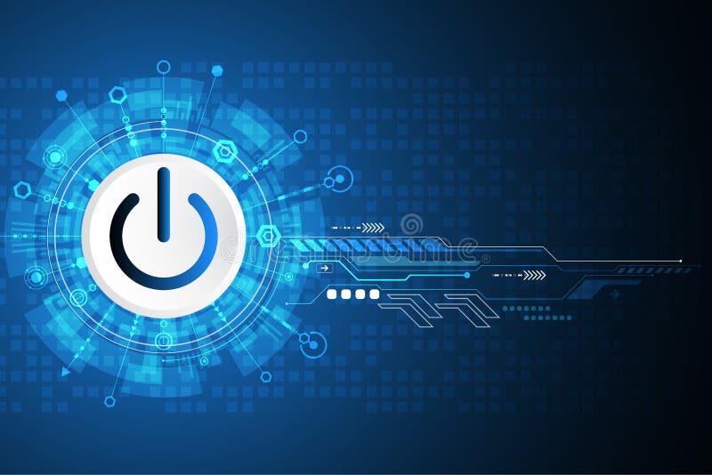 Vector Abstract Background Technology Switch Concept. Stock Vector ...