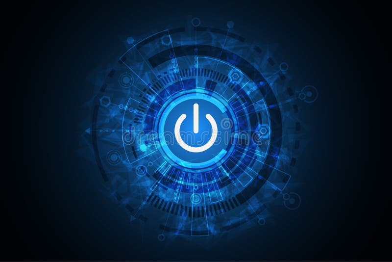 Vector Abstract Background Technology Switch. Stock Vector ...