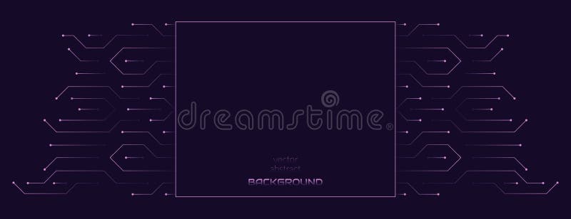 Vector Abstract Background on the Theme of Digital Technology, Future ...