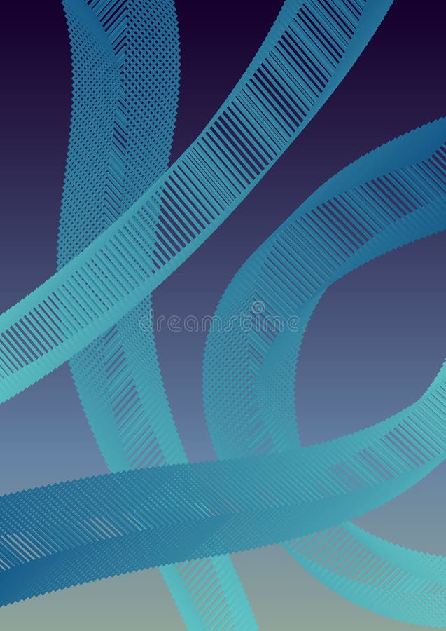 Vector Abstract Background with Transparent Shapes of Lines on Blue ...