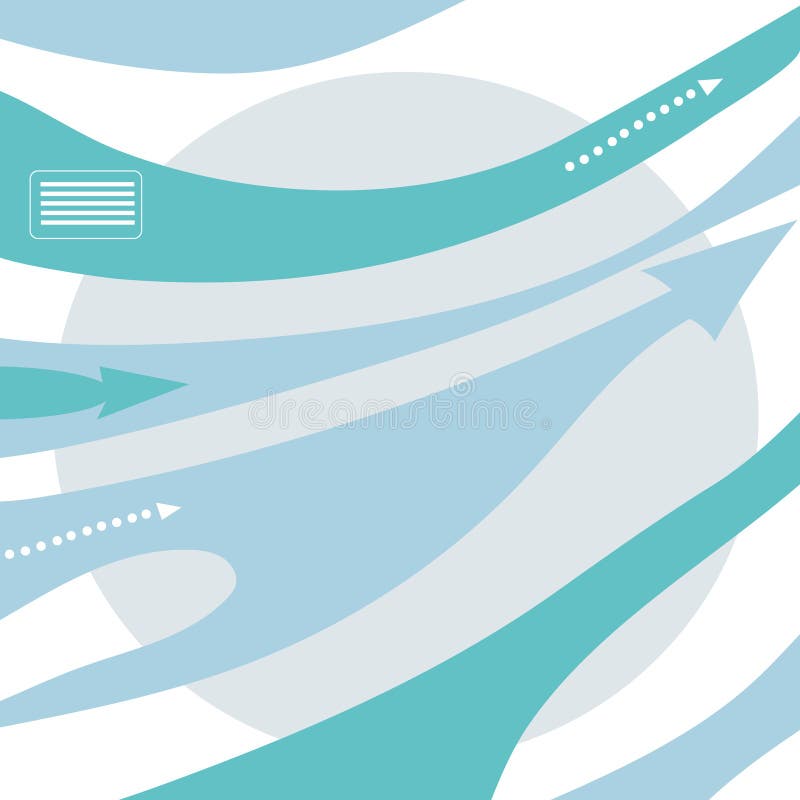 Vector Abstract Background, Turquoise and Blue Colors. Waves, Lines ...