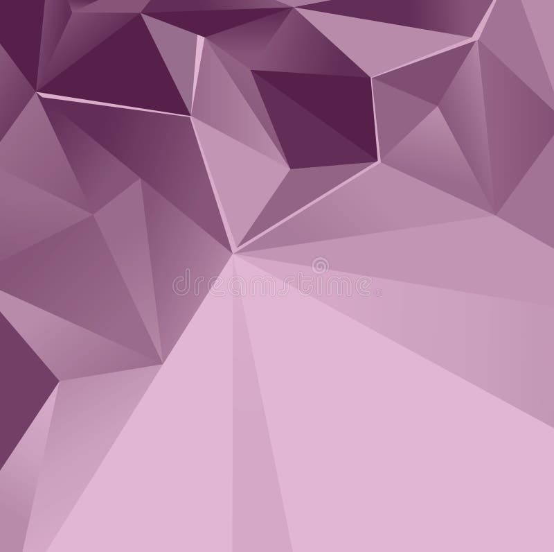 Vector Violet Background with Triangles Stock Vector - Illustration of ...