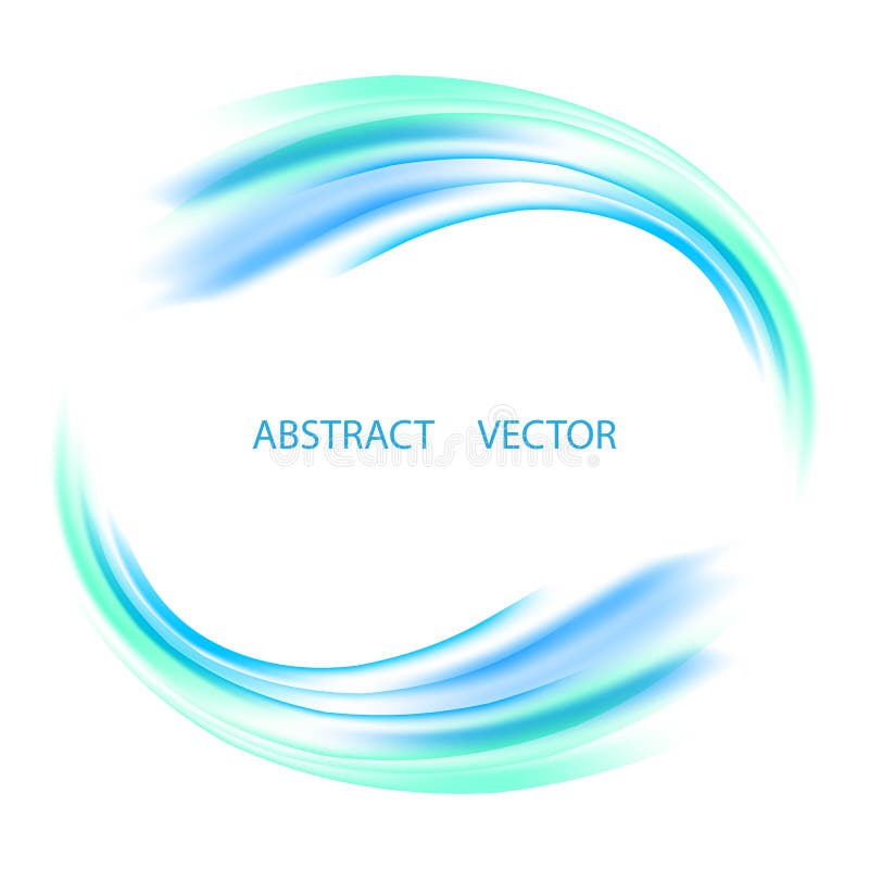 Vector Abstract Background with Waves in a Circle Stock Vector ...