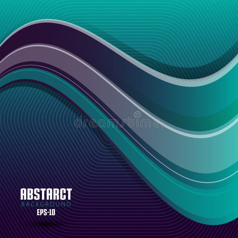 Vector Abstract Background Wavy Swirl Stock Vector - Illustration of ...