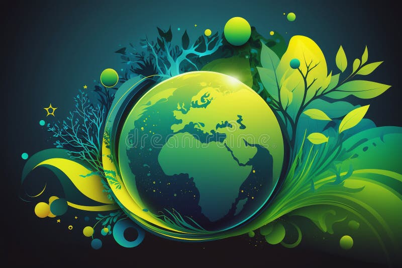 Vector Abstract Background of World Environment Concept and Eco ...