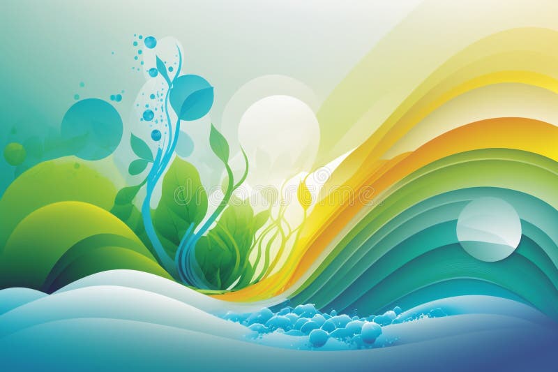 Vector Abstract Background of World Environment Concept and Eco ...