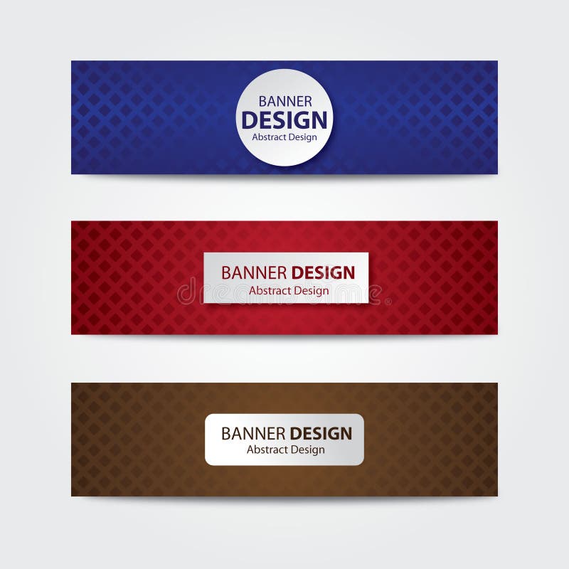 Vector Abstract Banner Design with Future Patern Stock Vector ...