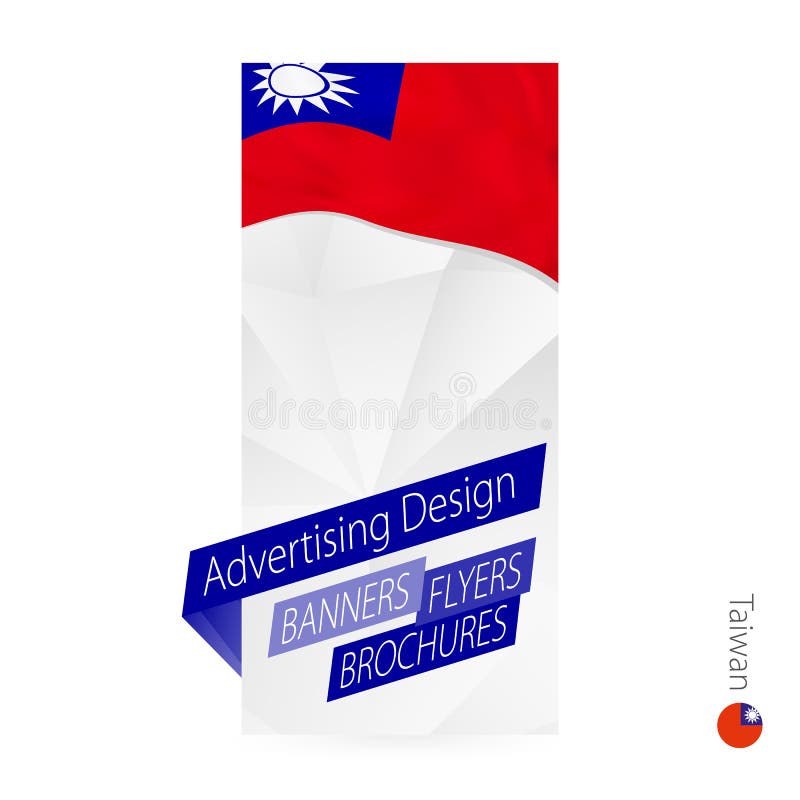 Vector Abstract Banner Template for Taiwan Stock Vector - Illustration ...
