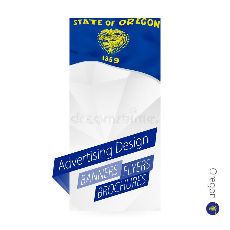 Vector Abstract Banner Template for US State Oregon Stock Vector ...
