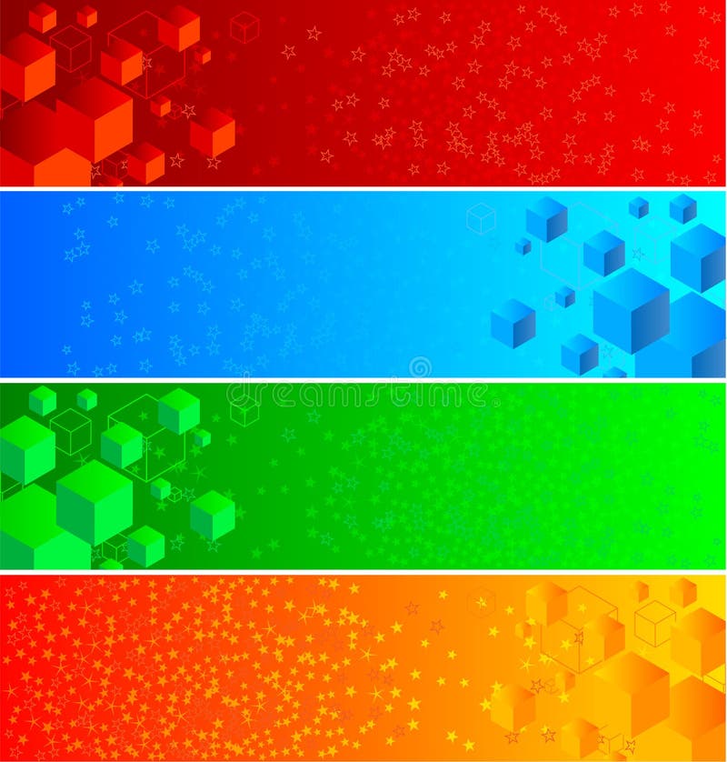 Vector abstract banners stock vector. Illustration of color - 11943671